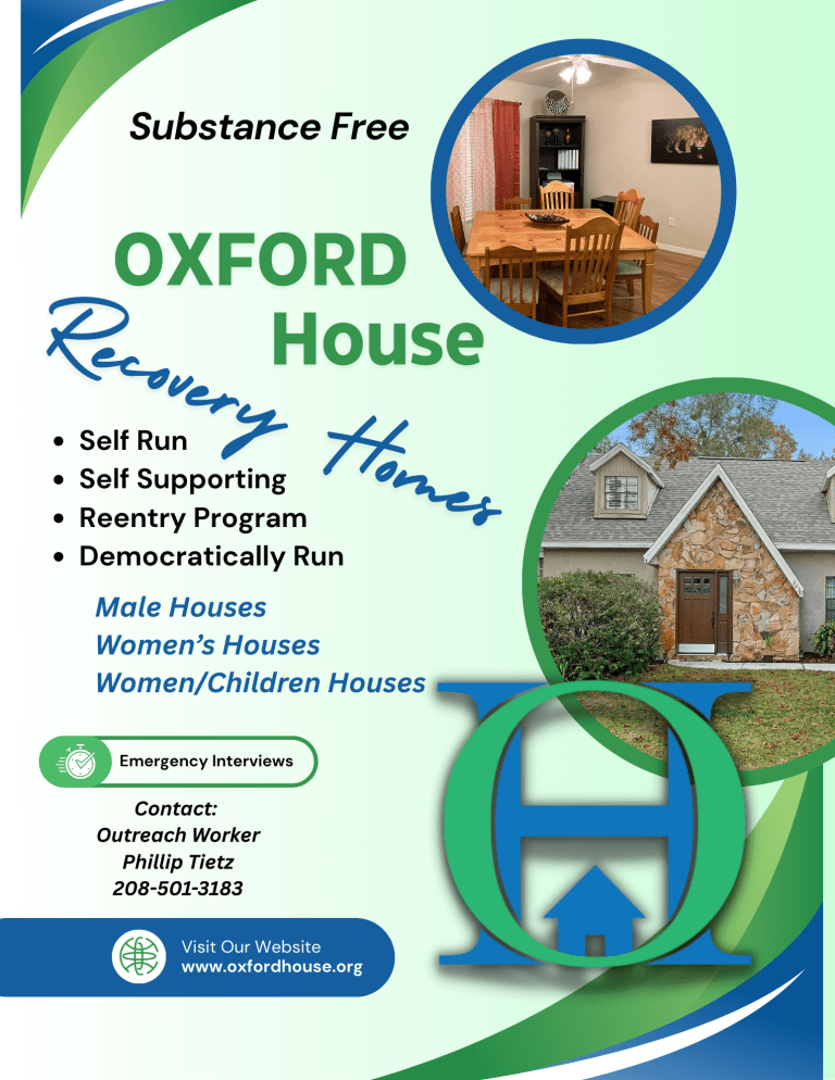 Oxford House – Latah Recovery Community Center, Inc.